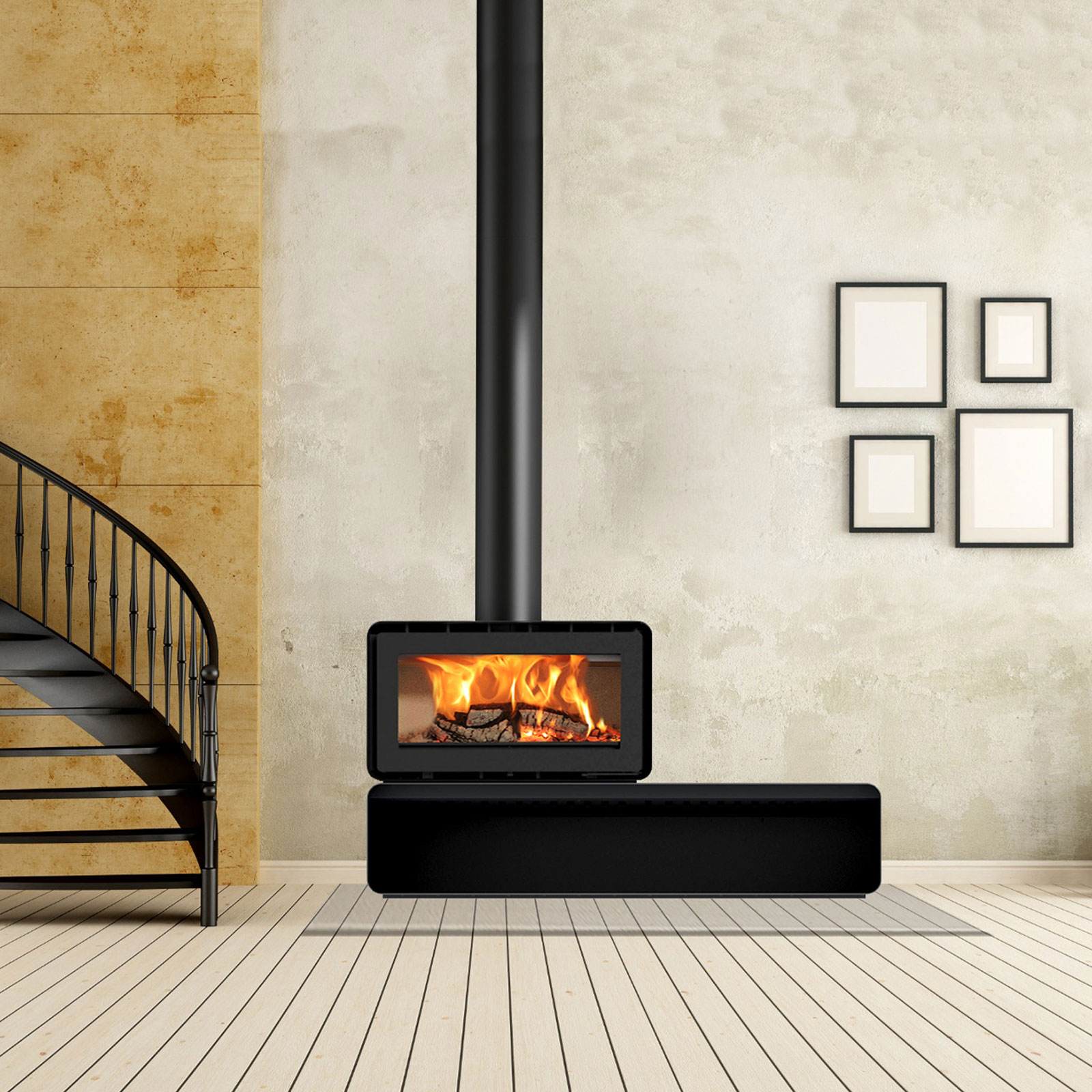 Poêle à bois design - Exoflam